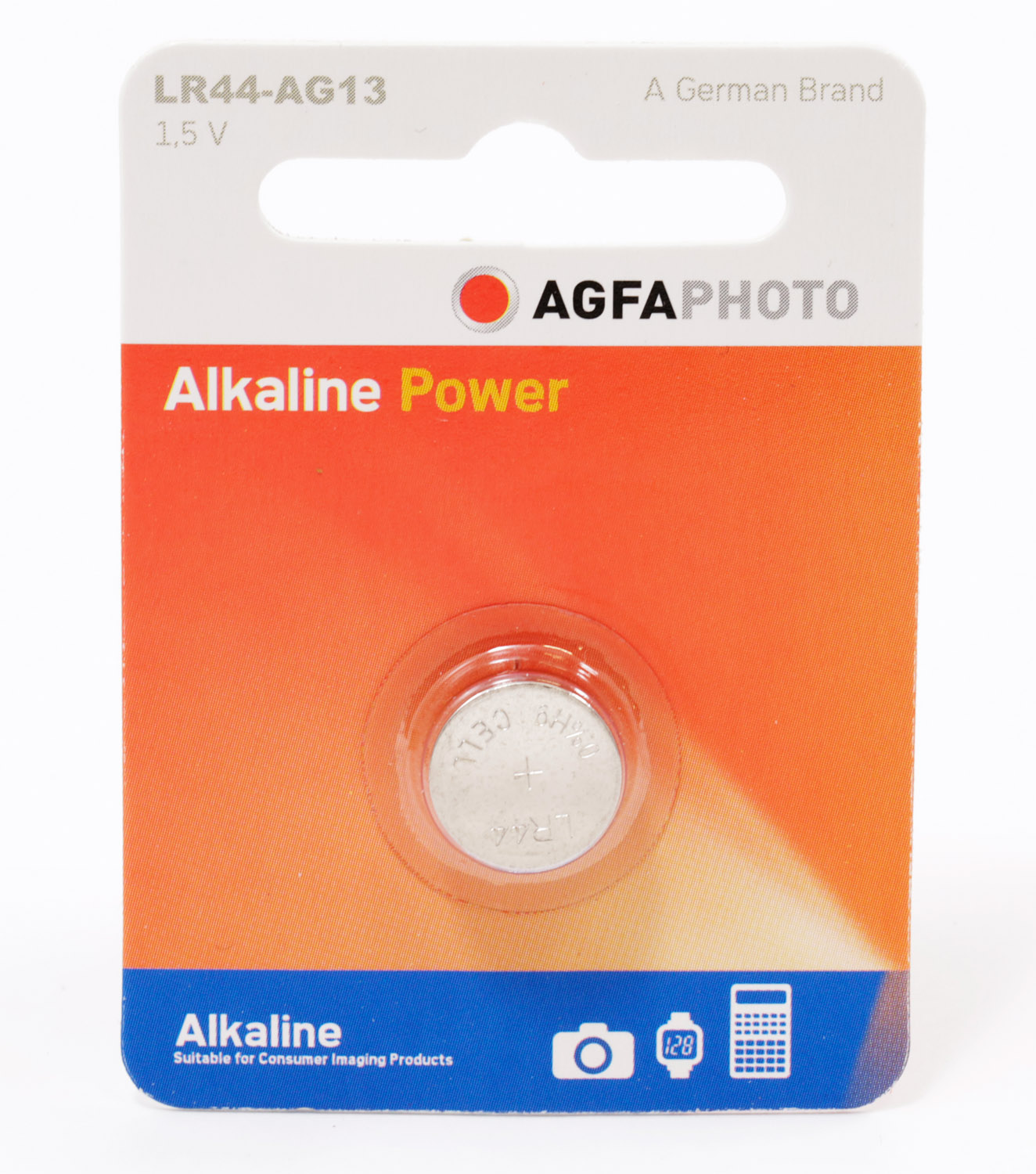 AGFA Alkaliparisto LR44 AG13 1,5V 1kpl blister - Suomenakut.fi verkkokauppa