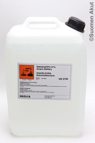 Akkuhappo 30L astiassa Kemira - Suomenakut.fi verkkokauppa