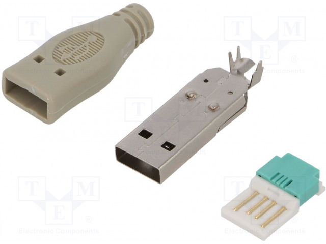 USB Liitin juotettava (B) UROS 4-pin - Suomenakut.fi verkkokauppa
