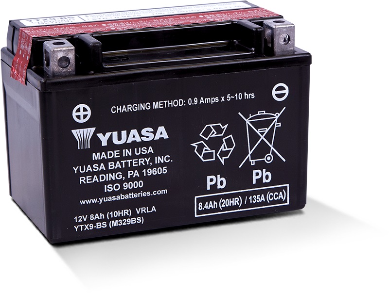 Yuasa Mp-Akku YTX9-BS 12V 8,4Ah 150x87x105 + - CCA 135A - Suomenakut.fi verkkokauppa