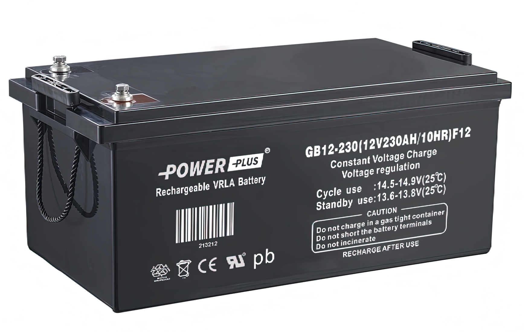 Power Plus Agm-akku 12V 230Ah 520x269x203/208 Terminal:F12 M8 kierrena ...