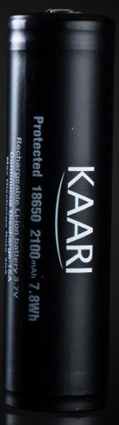 Kaari 18650 3.7V 2100mAh Liion Mitat:18x70 Piirillä - Suomenakut.fi verkkokauppa