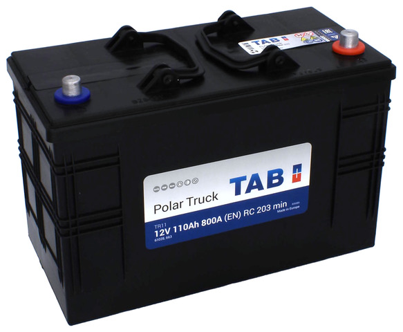 TAB käynnistysakku Polar Truck TR11 12V 110Ah 800A(EN 345x175x233 ...