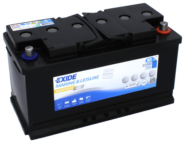 Exide geeliakku ES900 12v 80Ah 350x175x190 - + - Suomenakut.fi verkkokauppa