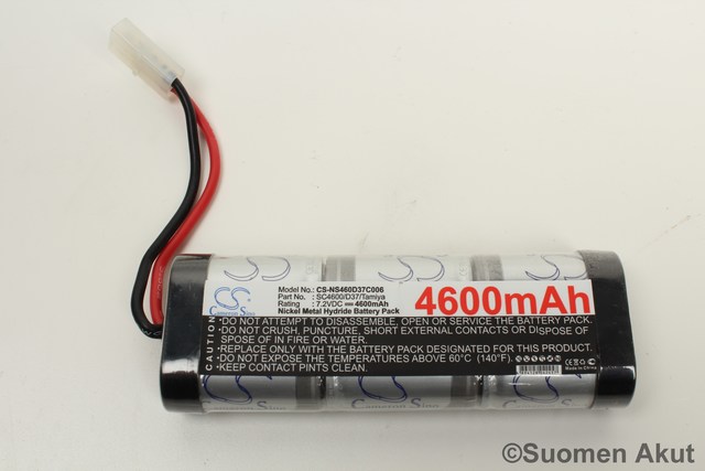 RC akku CS Sub-c 7.2v 4600mAh Nimh Tamia liitin - Suomenakut.fi ...