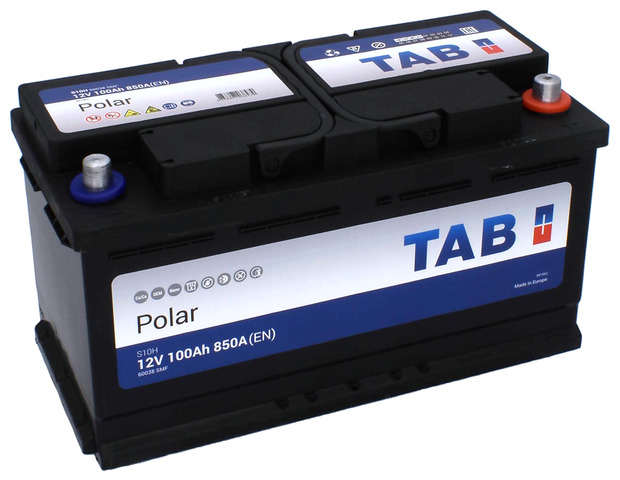 TAB käynnistysakku Polar S10H 60038 12V100Ah 850A(EN 353x175x190 ...